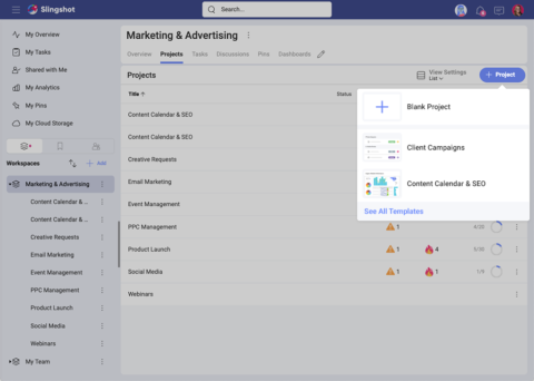 Dashboard, Workspace And Project Templates: Discover Our Best Release Yet